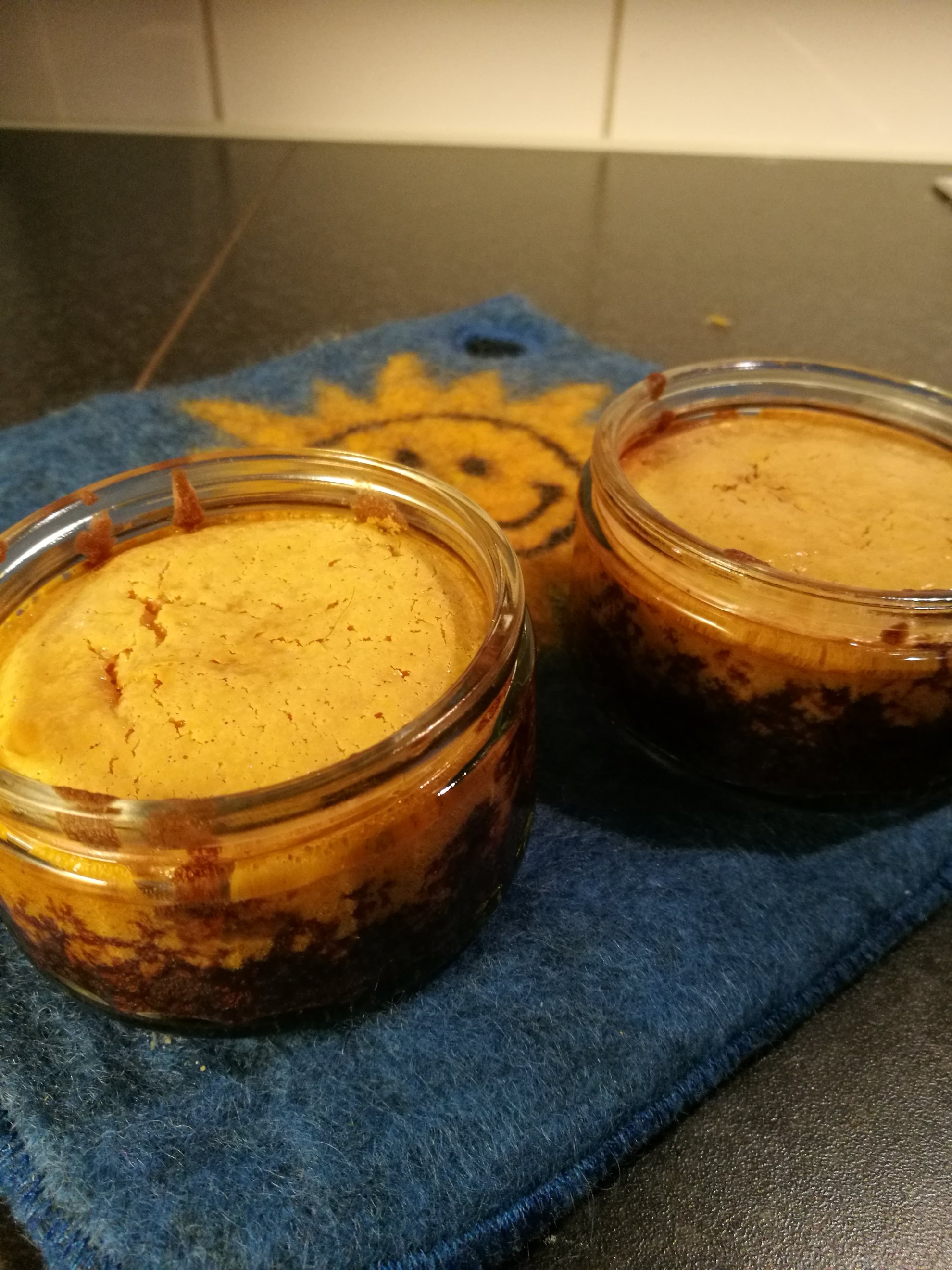 Brownie-cheesecake with Brunost